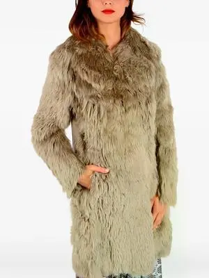 MAISON MARGIELA Shearling-collar Coat