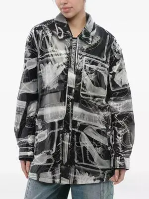 Off-White Printed Shirt Jacket