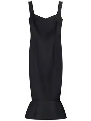 Marni Flounce-hem Sheath Midi Dress