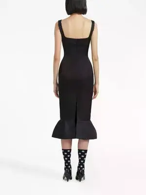 Marni Flounce-hem Sheath Midi Dress