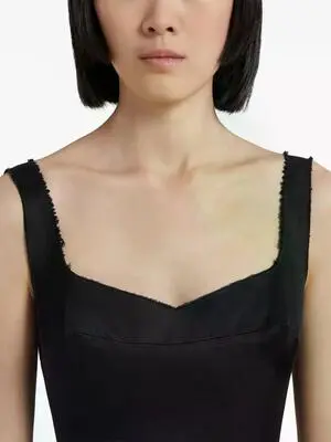 Marni Flounce-hem Sheath Midi Dress