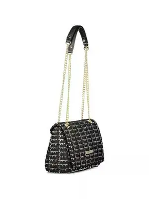 MARIO VALENTINO Tweed Texture Shoulder Bag