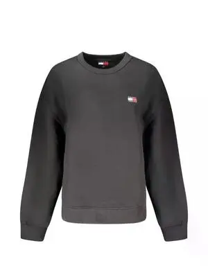 Tommy Hilfiger Logo-patch Crew-neck Sweatshirt - Grey