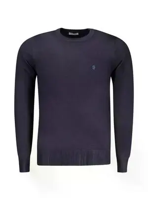 COVERI MOVING Logo-embroidered Crew-neck Sweater