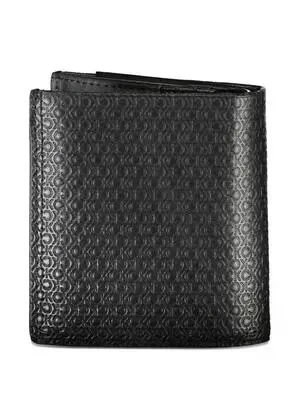 Calvin Klein Monogram-embossed Leather Wallet