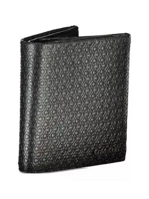 Calvin Klein Monogram-embossed Leather Wallet