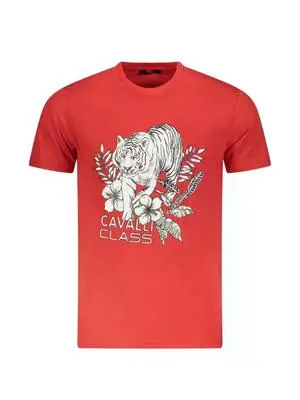 Roberto Cavalli Tiger-print T-shirt - Red