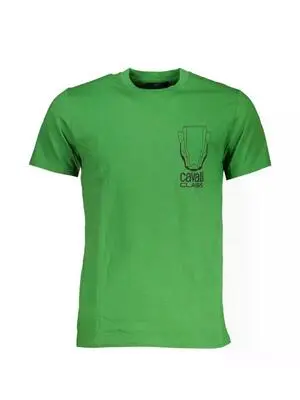 Roberto Cavalli Logo-print Cotton T-shirt - Green