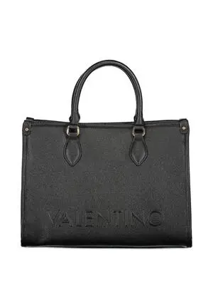 MARIO VALENTINO Logo-embossed Pebbled Tote