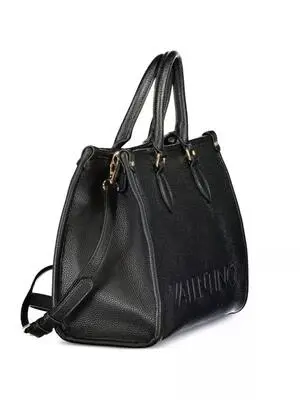 MARIO VALENTINO Logo-embossed Pebbled Tote