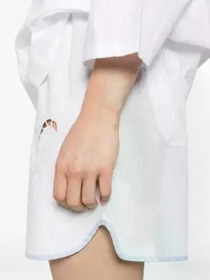 RELAX RE-LUX Piped Curved-hem Shorts