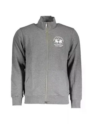 LA MARTINA Logo-embroidered Zip-front Sweatshirt