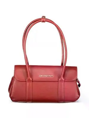 MARIO VALENTINO Logo-lettering Foldover Tote - Red