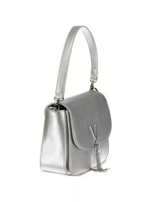 MARIO VALENTINO Tassel Detail Metallic Shoulder Bag