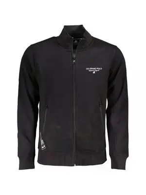 U.S. Grand Logo-print Zip-up Sweater
