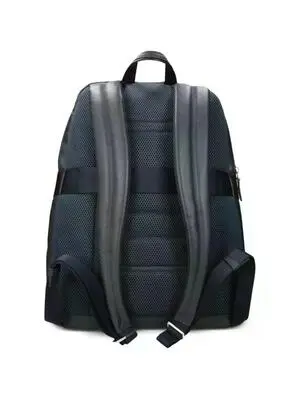 PIQUADRO Pebbled Leather Backpack