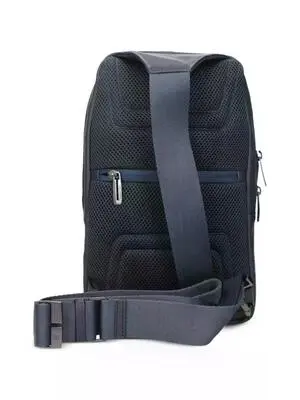 PIQUADRO Logo-plaque Leather Messenger Bag