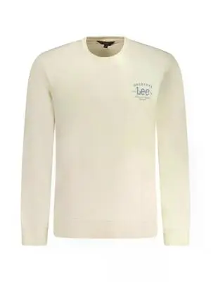 LEEM Logo-print Crew-neck Sweatshirt - Neutrals