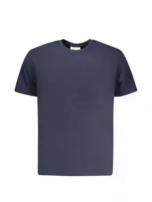 Calvin Klein Logo-embroidered Cotton T-shirt - Blue