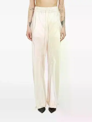 YEHUAFAN Drawstring Satin Trousers