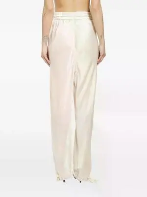 YEHUAFAN Drawstring Satin Trousers