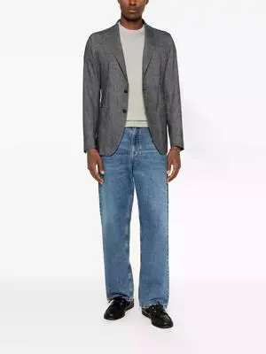 Tagliatore Single-breasted Blazer - Blue