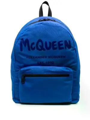 Alexander McQueen Logo-print Zipped Backpack