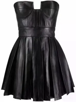 Balmain Cutout Detail Flared Minidress