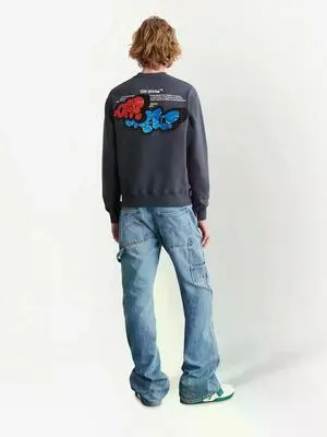 Off-White Logo-print Crewneck Sweatshirt