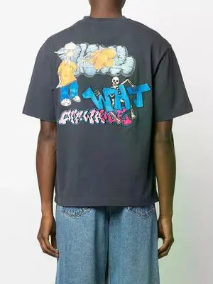 Off-White Graffiti Logo-patch T-shirt