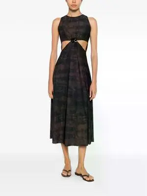 CIA MARÍTIMA Cut Out-detail Midi Dress