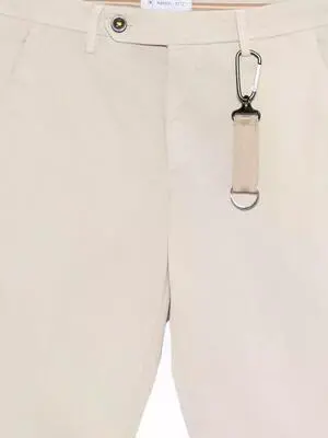 MANUEL RITZ Slim-cut Trousers - Neutrals