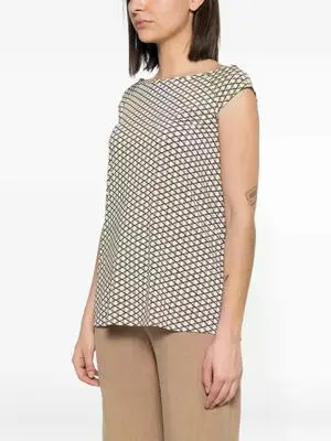 SIYU Geometric-pattern Blouse