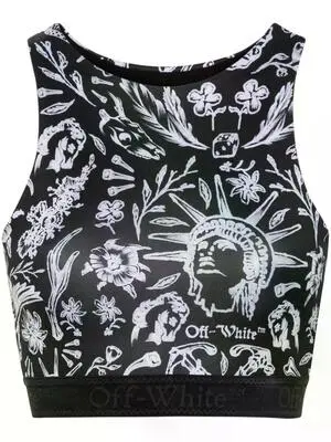Off-White Tattoo-print Performance Top