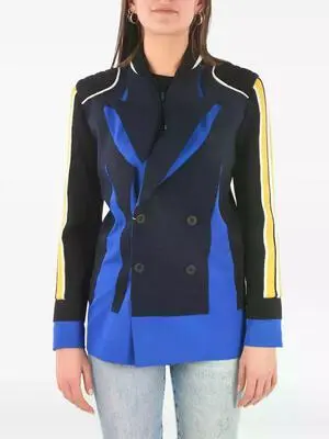 MAISON MARGIELA Double-breasted Wool Blazer - Blue