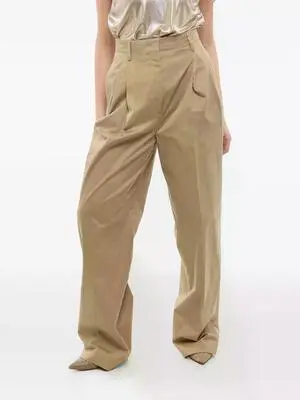 Prada Pleated High-waisted Trousers