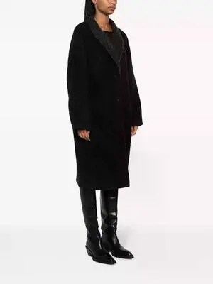Givenchy Contrasting-lapel Single-breasted Coat