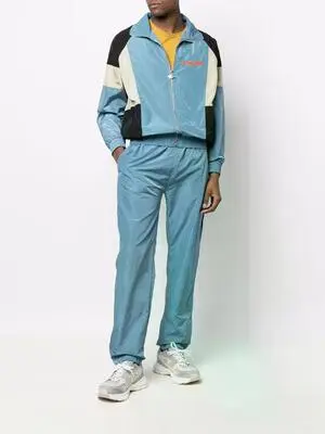 JUST DON Embroidered-logo Track Pants - Blue