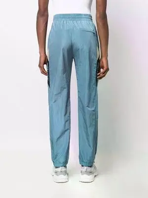 JUST DON Embroidered-logo Track Pants - Blue