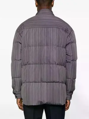 Off-White Striped Down Puffer Jacket