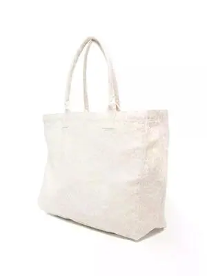 ANINE BING Leopard Print Canvas Tote Bag