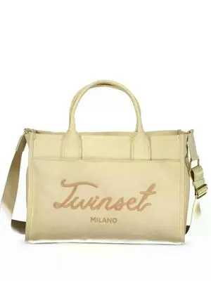 TWINSET Logo-embroidered Tote Bag