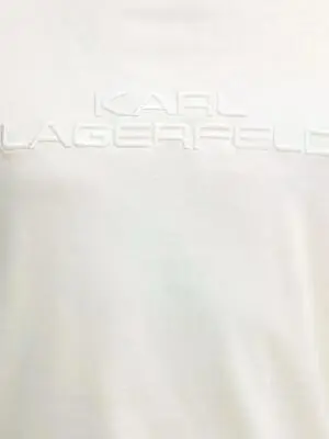 Karl Lagerfeld Logo-embroidered T-shirt