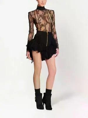 Balmain Asymmetric Mini Skirt