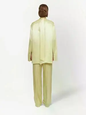 JIL SANDER Roll-neck Satin Blouse