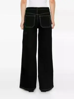 COURREGES Wide-leg Denim Jeans