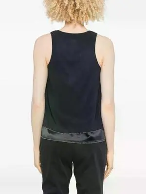 Peserico Sleeveless Blouse With Bead Trim