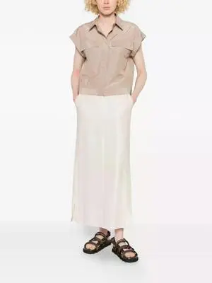 Peserico Side-slit Midi Skirt