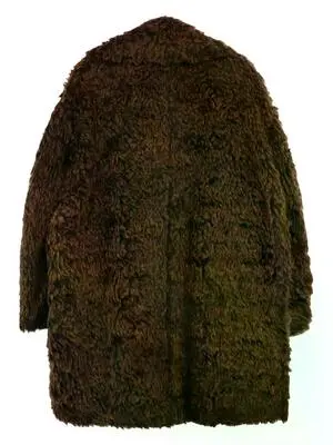 JIL SANDER Single-breasted Faux-fur Coat