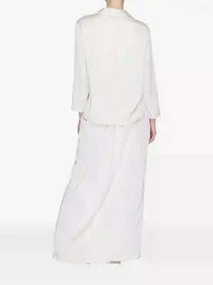SANDRO FERRONE Wrap-design Maxi Dress